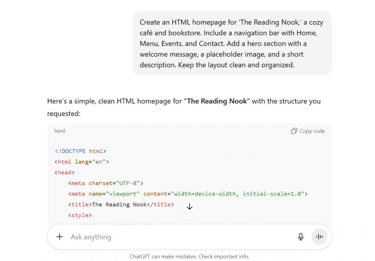 How To Build A Website With ChatGPT: A Step-by-Step Guide